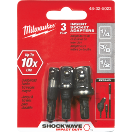SHOCKWAVE™ 3PC Insert Socket Adapter Set NewYorkPowerTools.com