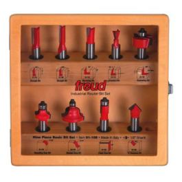 9 Piece Basic Bit Set (1/2" Shank) NewYorkPowerTools.com