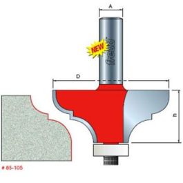 2-1/2-Inch Dia. Solid Surface Edge Profile NewYorkPowerTools.com