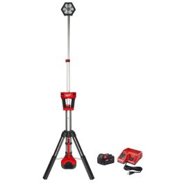 M18 18-Volt Lithium-Ion Cordless Rocket LED Tower Light Kit ...