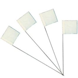 White Stake Flags NewYorkPowerTools.com