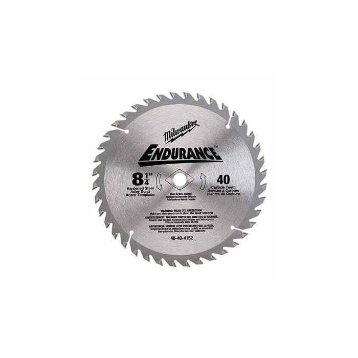 Circular Saw Blade 8-1/4 in. 40 Carbide Teeth (1 per pack ...